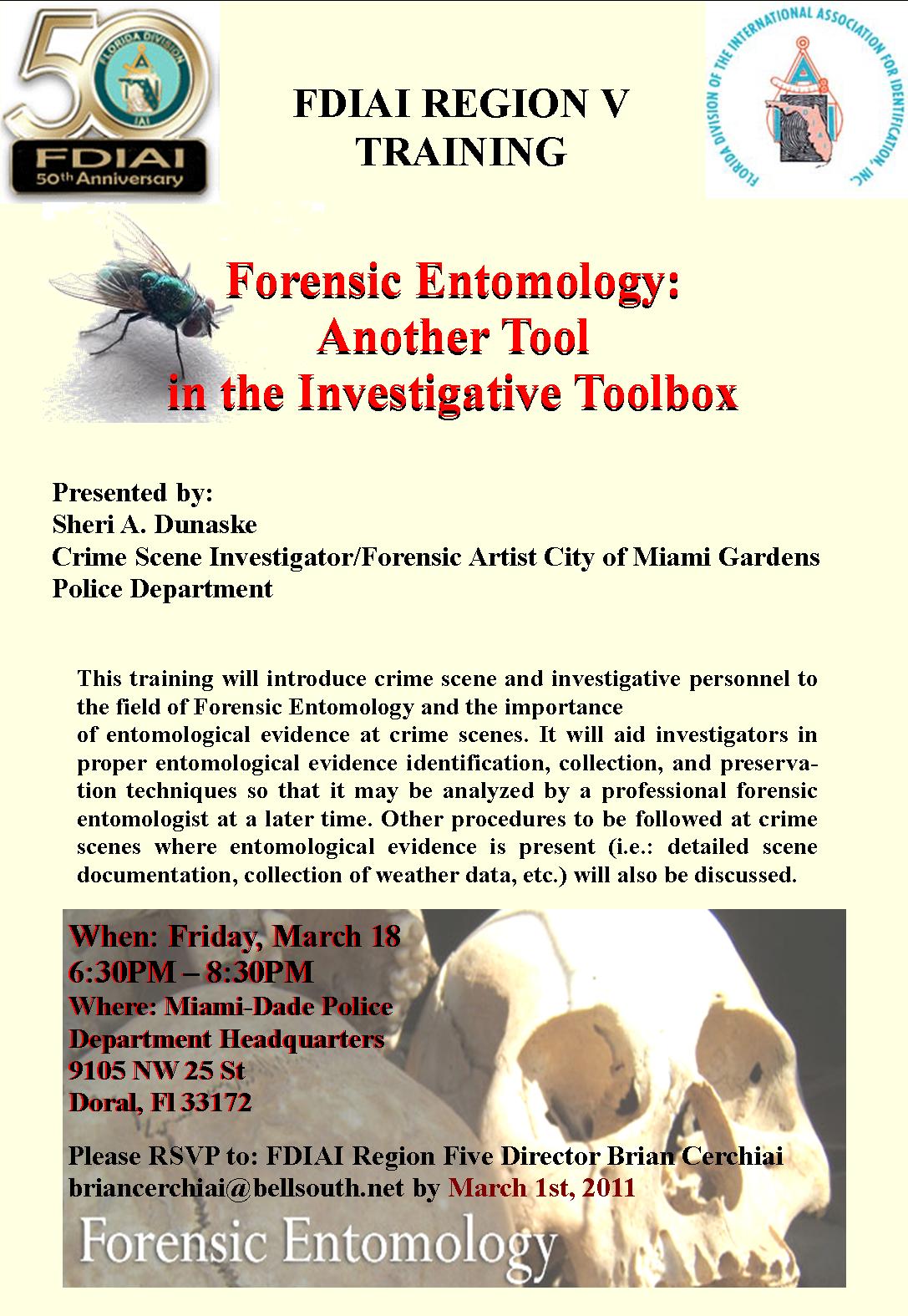 Forensic Entomology Training - Florida National University (FNU)